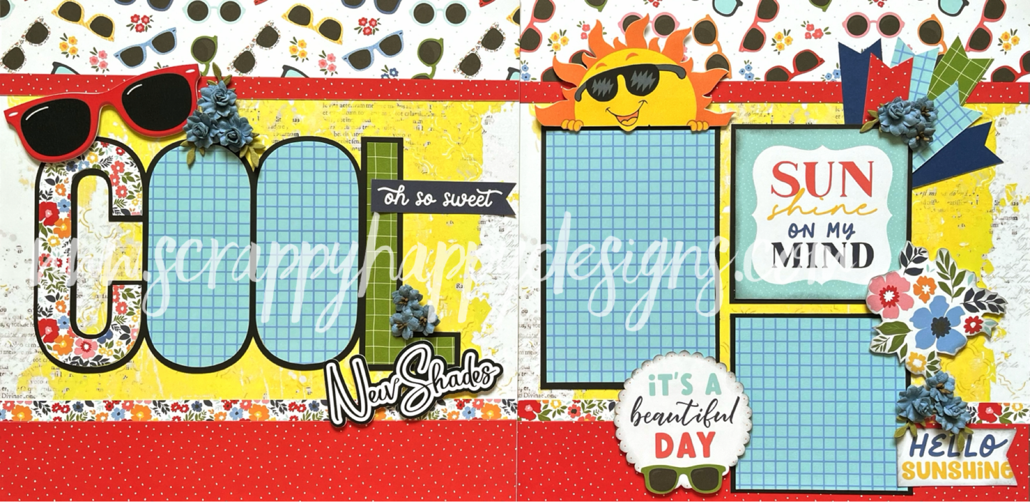 Cool New Shades Page Kit | Scrappy Happy Designs