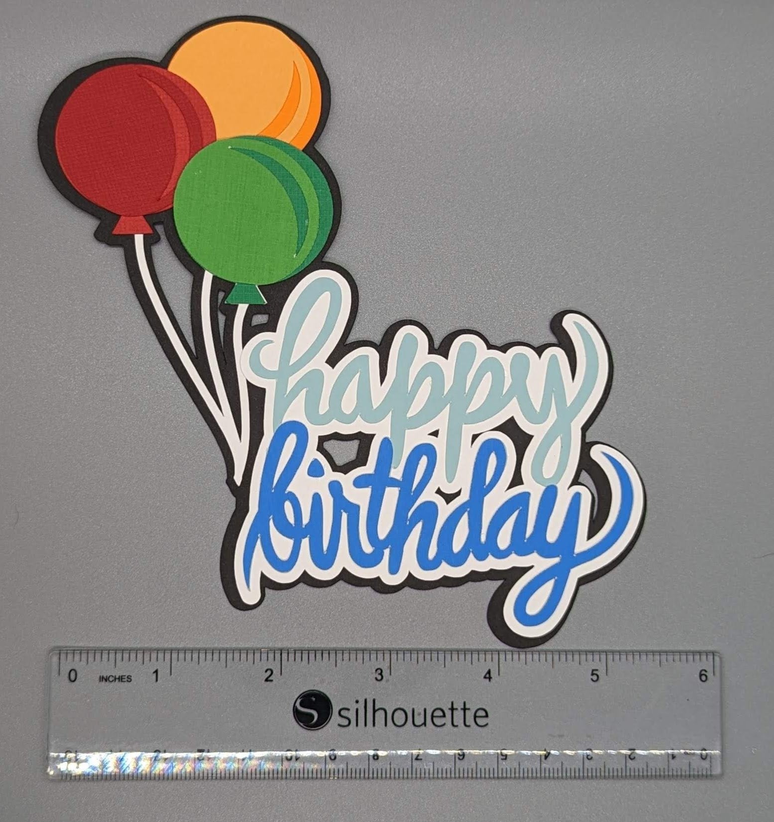 Happy Birthday Balloons Diecut | Scrappy Happy Designs
