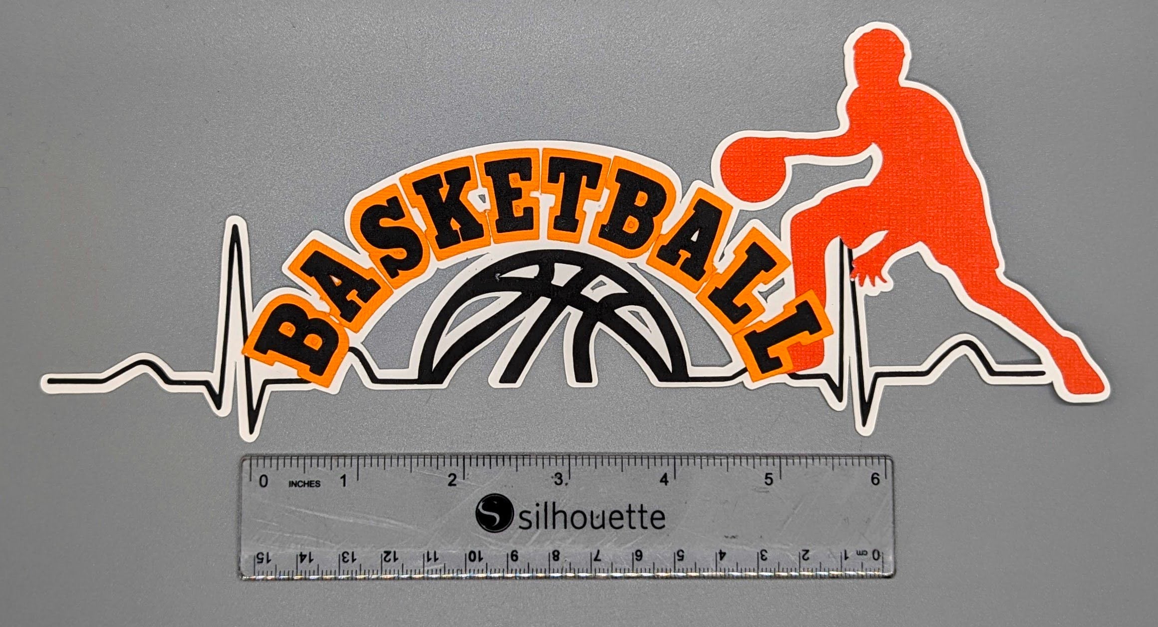 Basketball Dribble Diecut | Scrappy Happy Designs