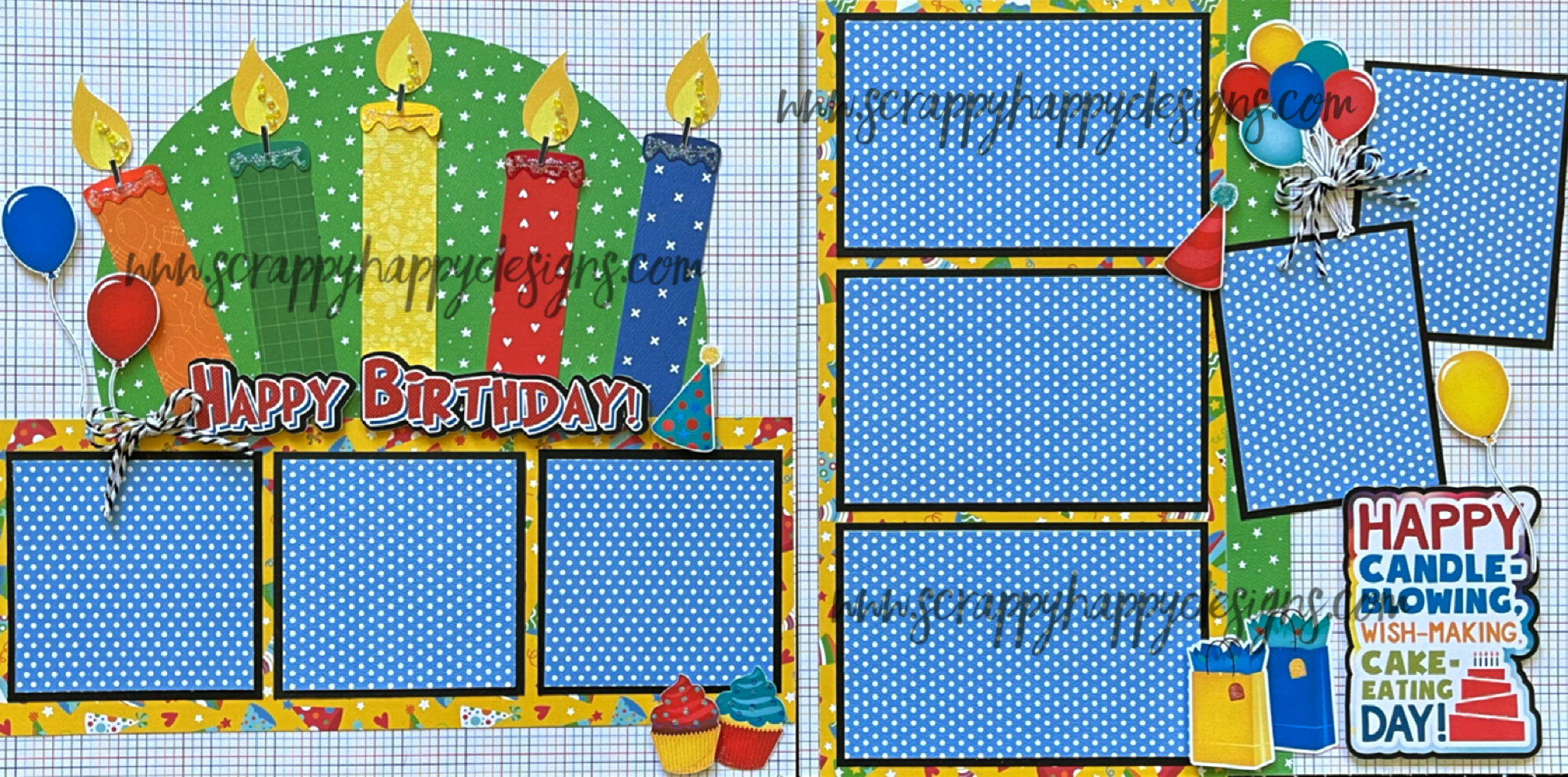 Happy Cake Eating Day Page Kit | Scrappy Happy Designs