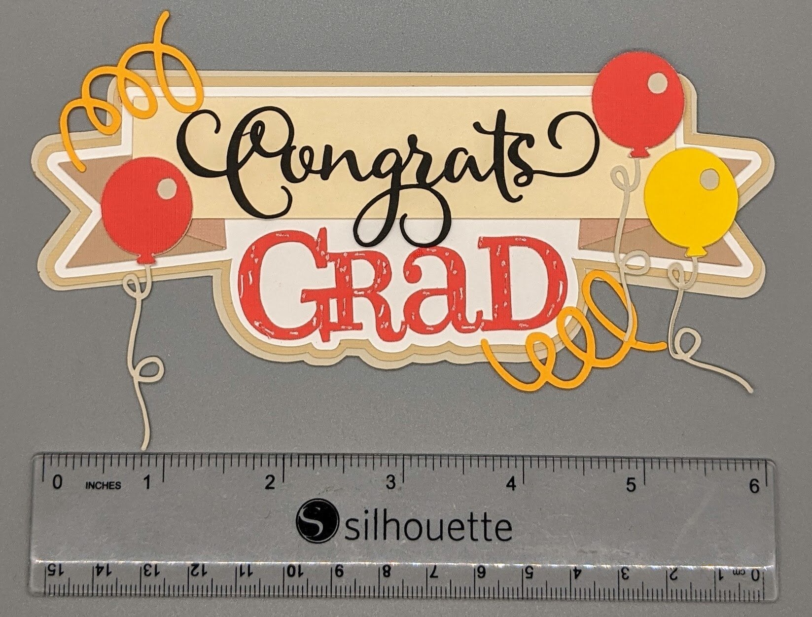 Congrats Grad Diecut | Scrappy Happy Designs