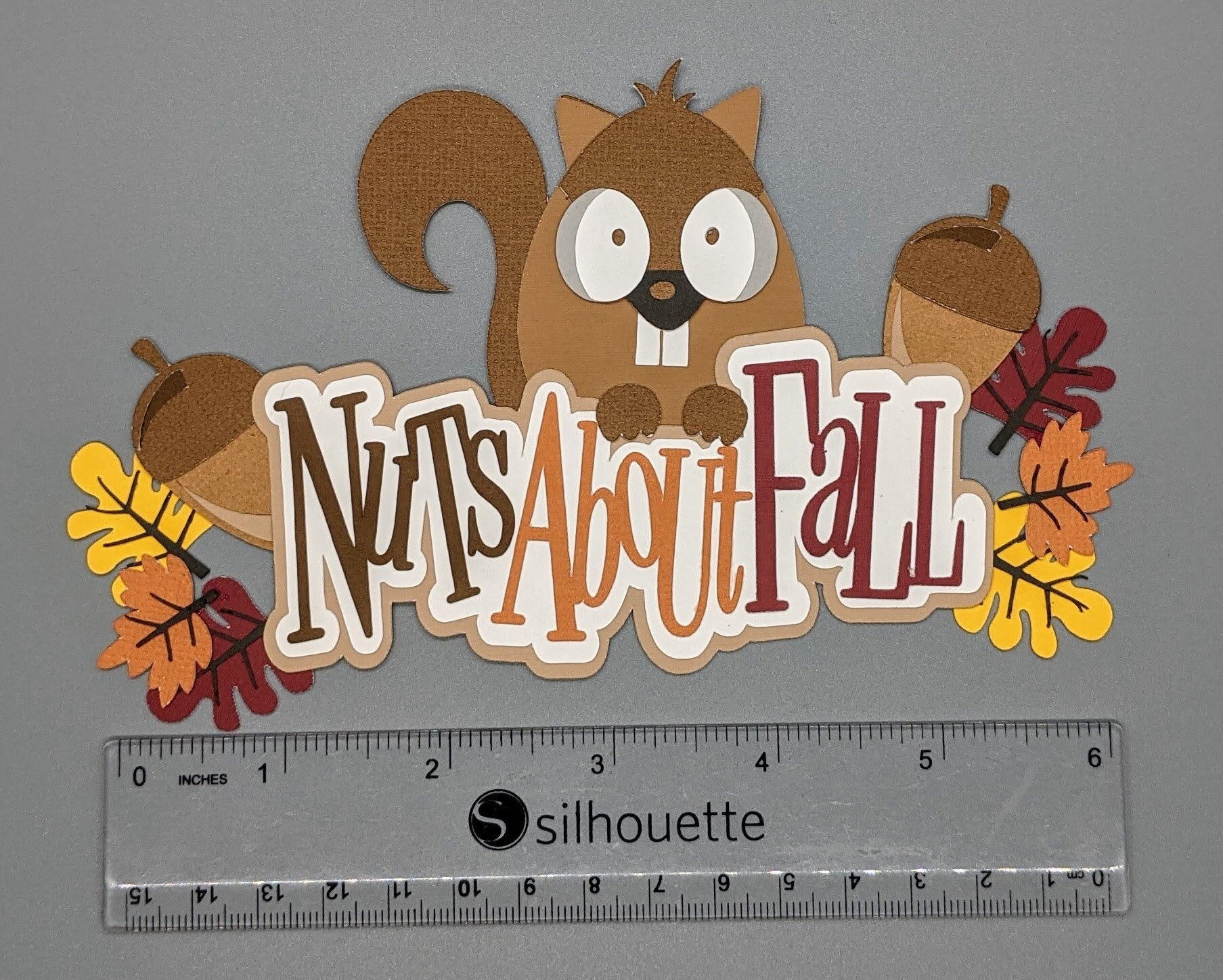 Nuts About Fall Diecut | Scrappy Happy Designs