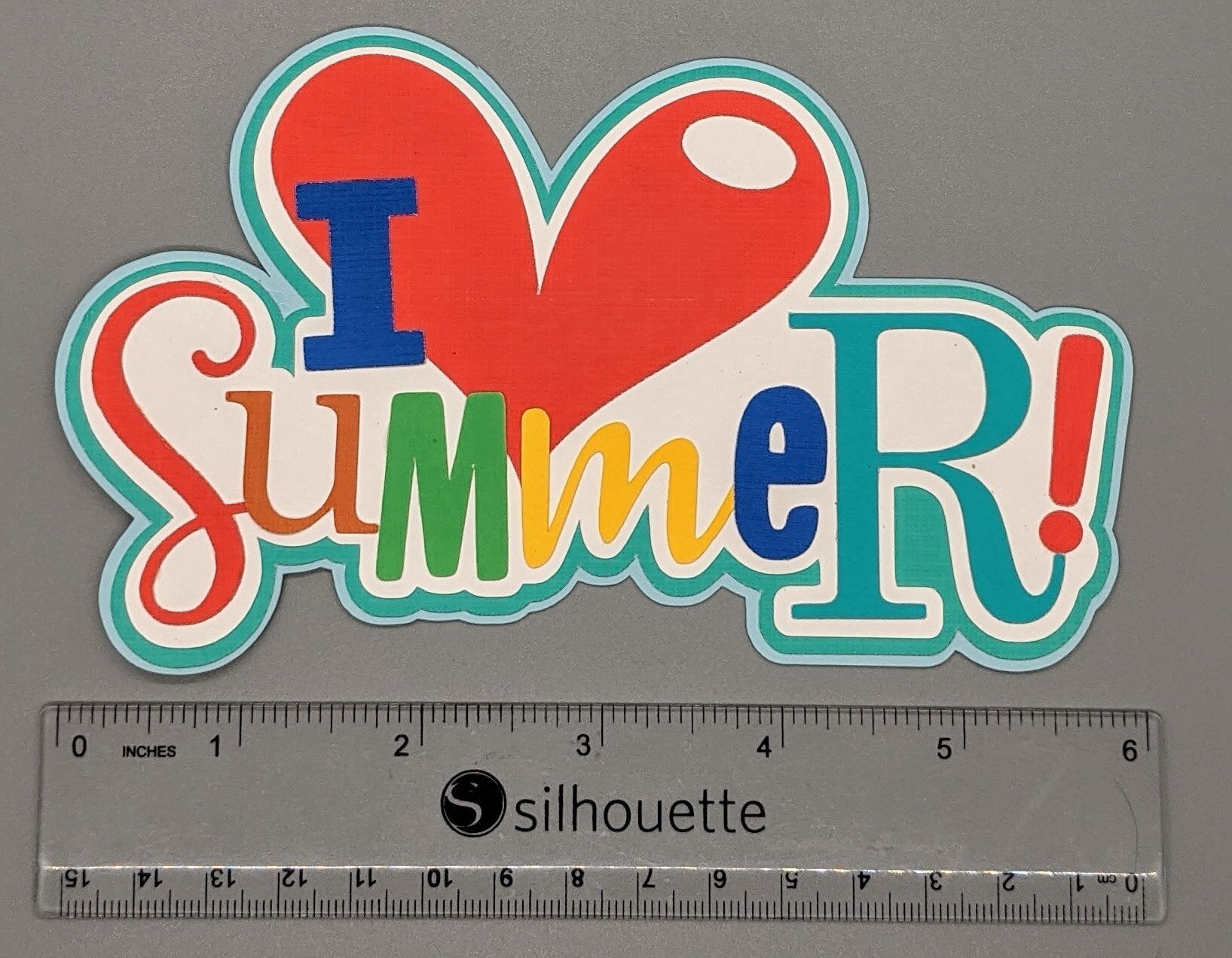 I Love Summer Diecut | Scrappy Happy Designs