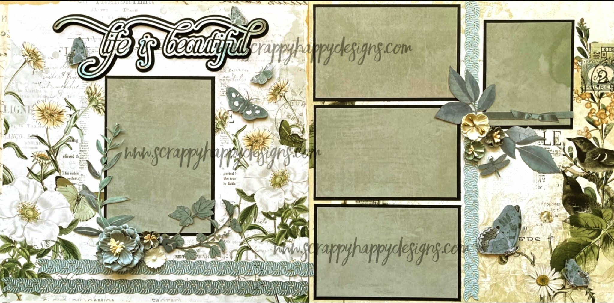Life Is Beautiful Page Kit | Scrappy Happy Designs